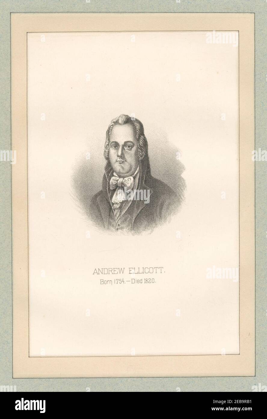 Andrew Ellicot, born 1754-died 1820 Stock Photo - Alamy