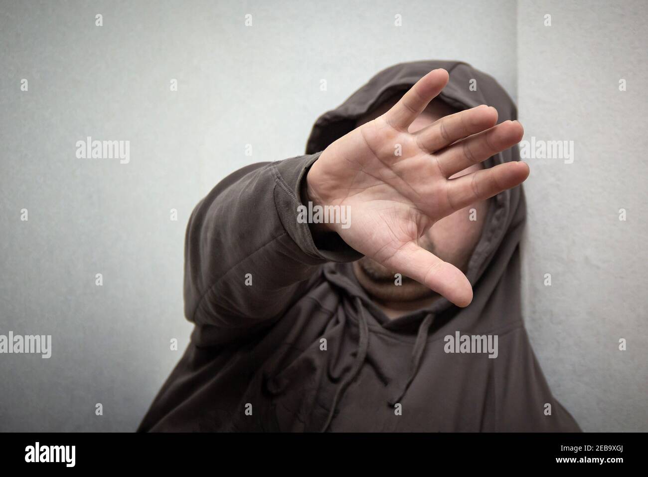 Drug Addict Face Man