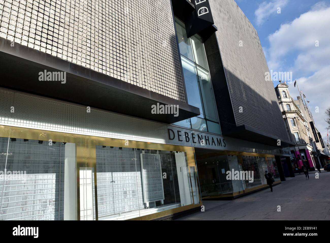 Oxford Street, London, UK. 12th Feb 2021. The Debenhams flagship store ...