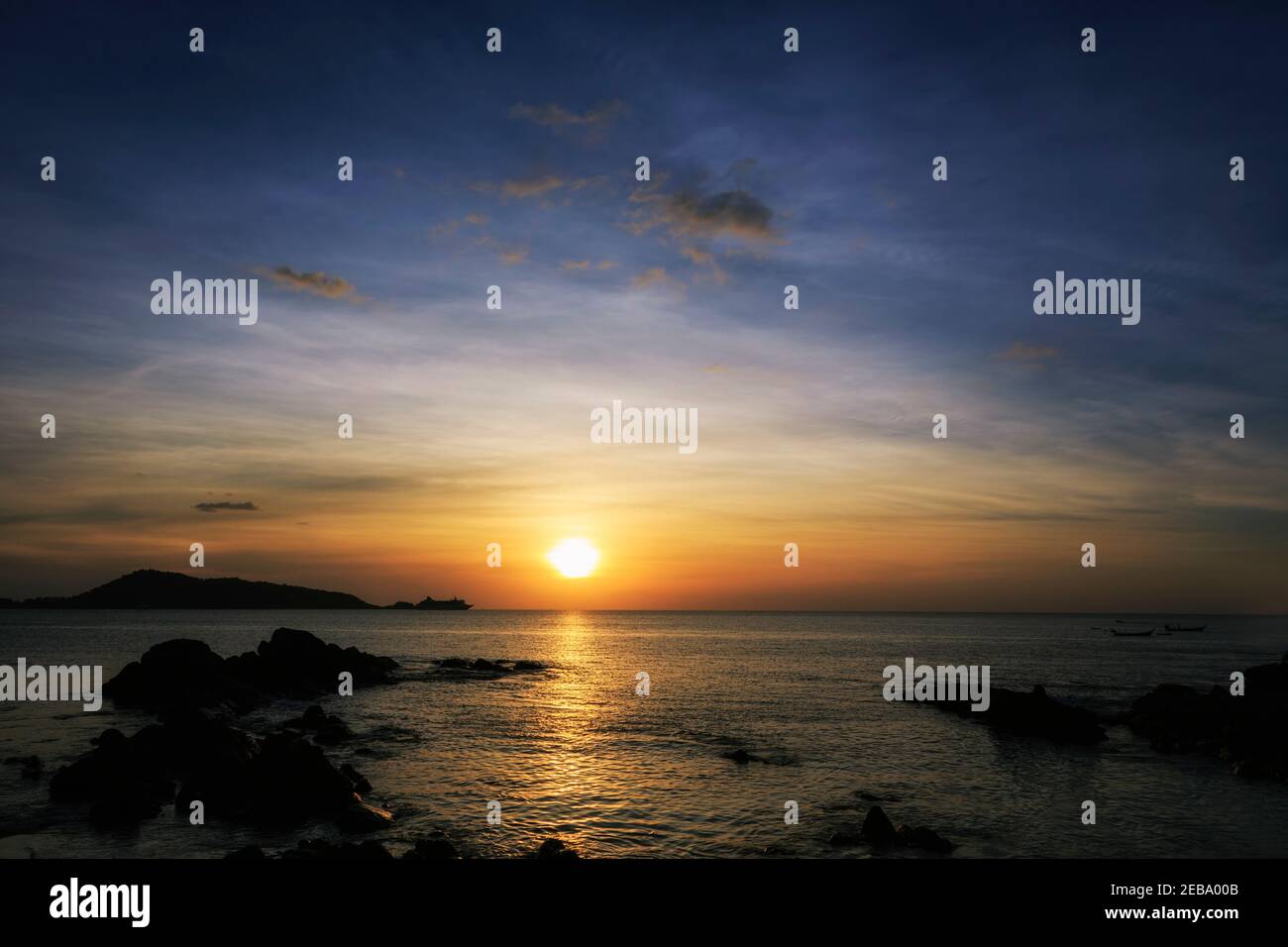 Blue Sky With Lig High Resolution Stock Photography and Images - Alamy