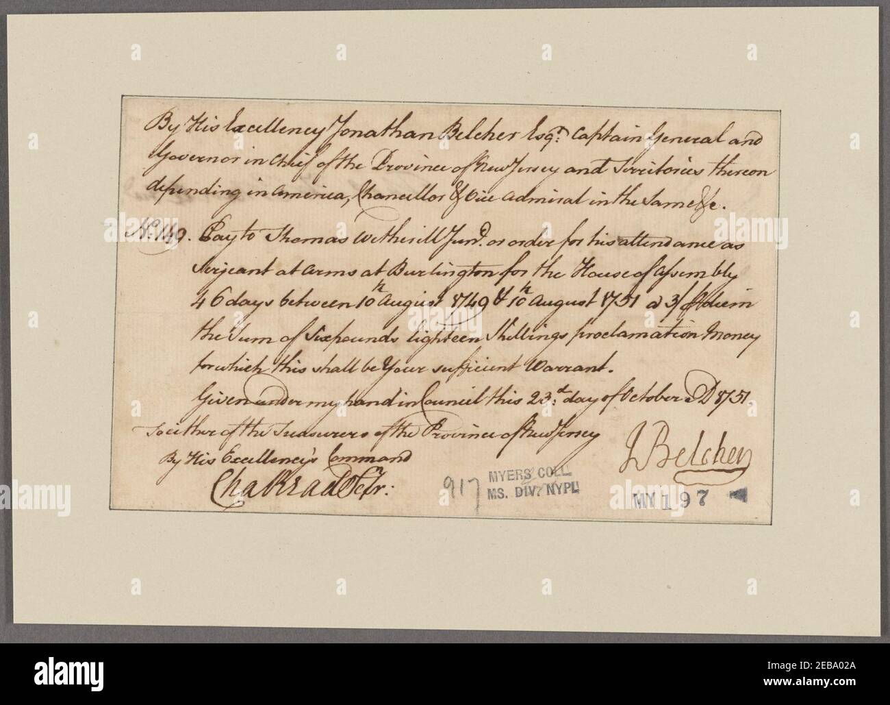 Jonathan belcher hi-res stock photography and images - Alamy