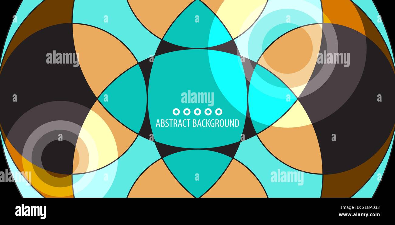Abstract colorful background graphics template with blended multiple ...