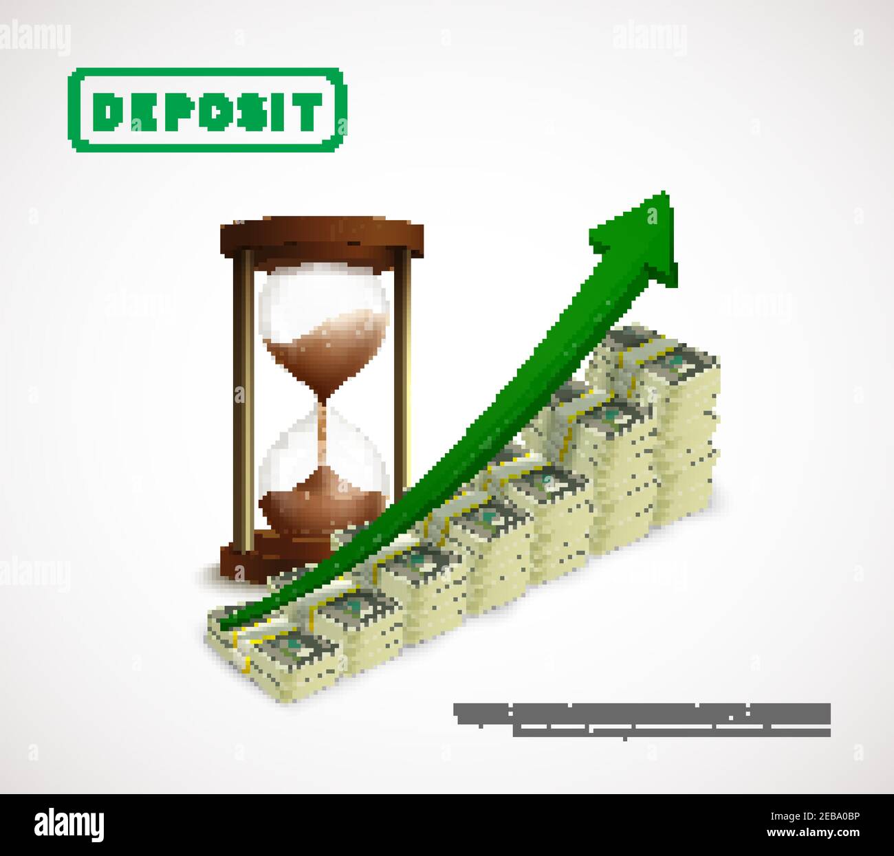 Money prosperity realistic business template with dollar banknotes ...