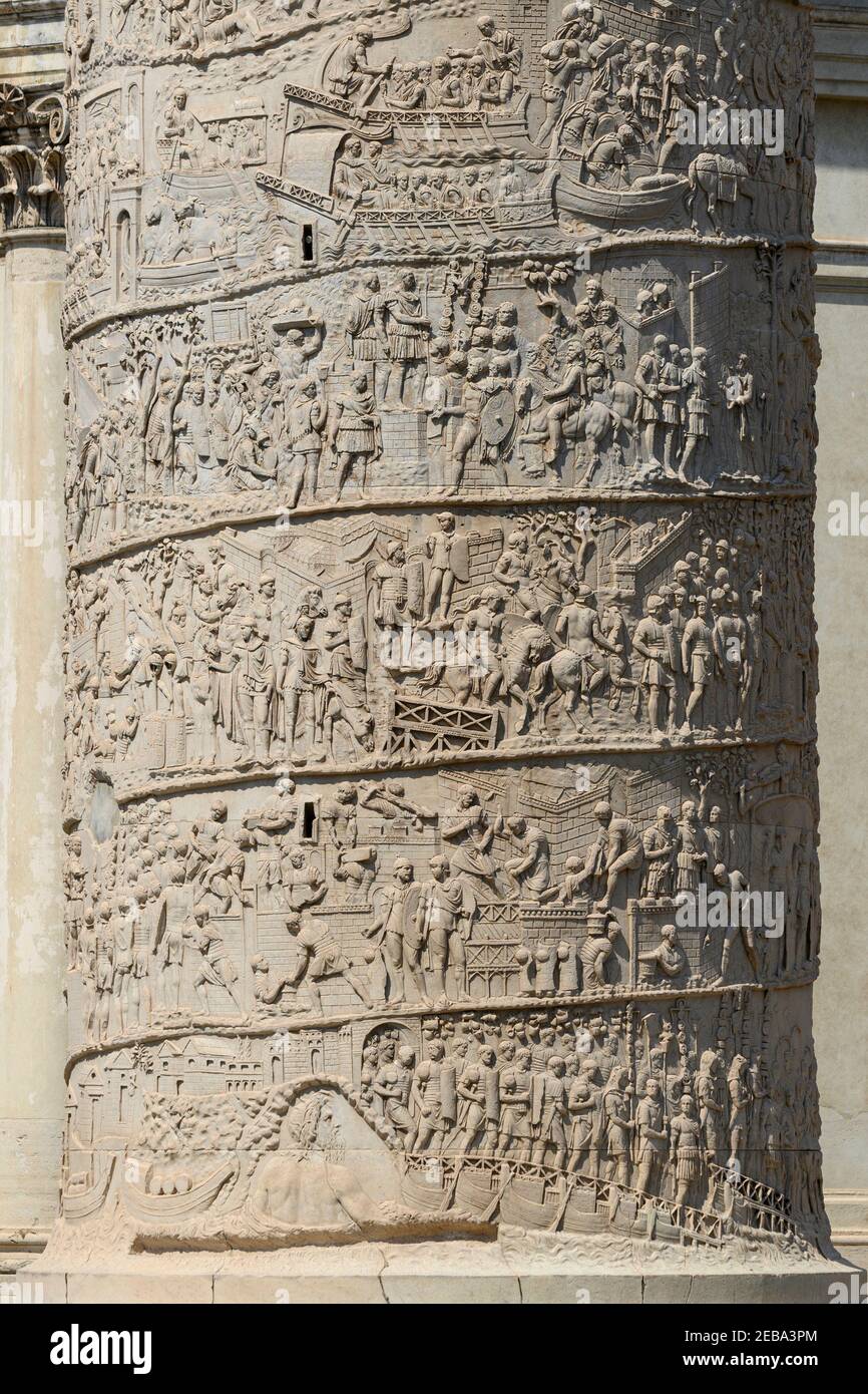 Column of trajan bas relief hi-res stock photography and images - Alamy