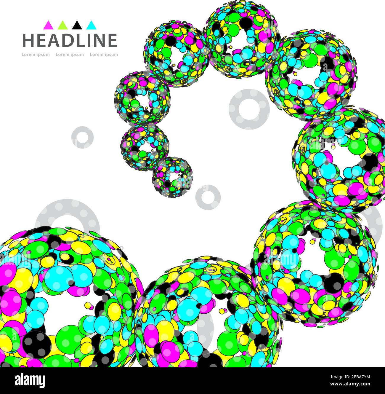Colorful headline background template Stock Vector Image & Art - Alamy