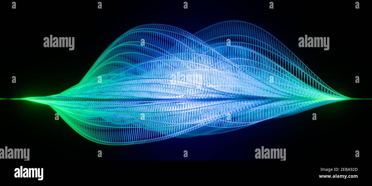 Fragile 3d Wireframe Structure Modern Abstract Virtual Grid Background