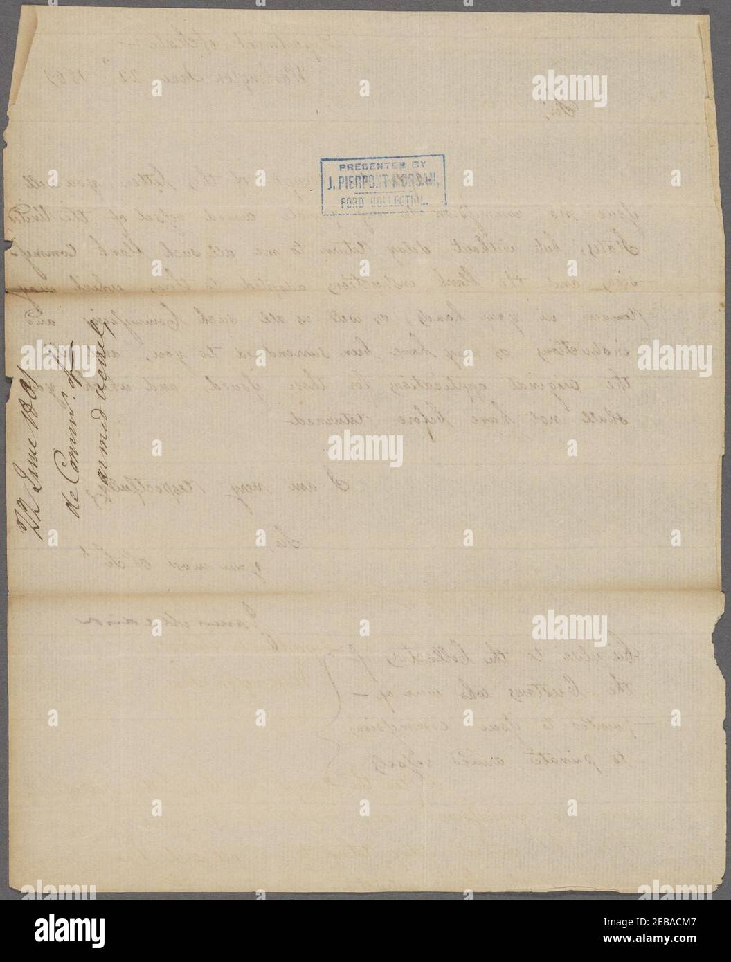 Circular to the Collectors of Customs Stock Photo - Alamy