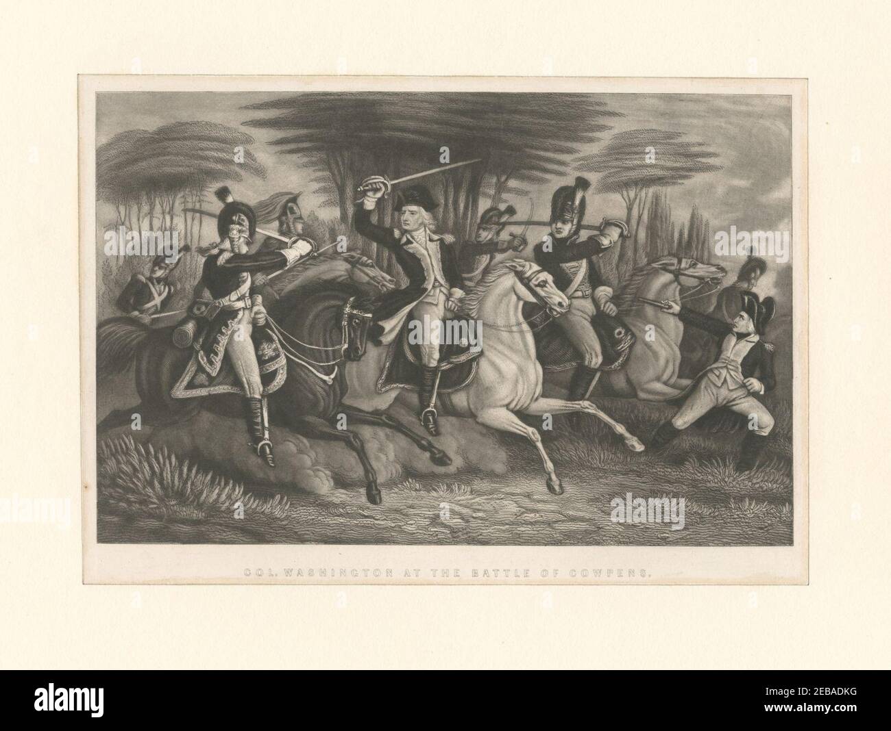 Col. Washington at the Battle of Cowpens Stock Photo - Alamy