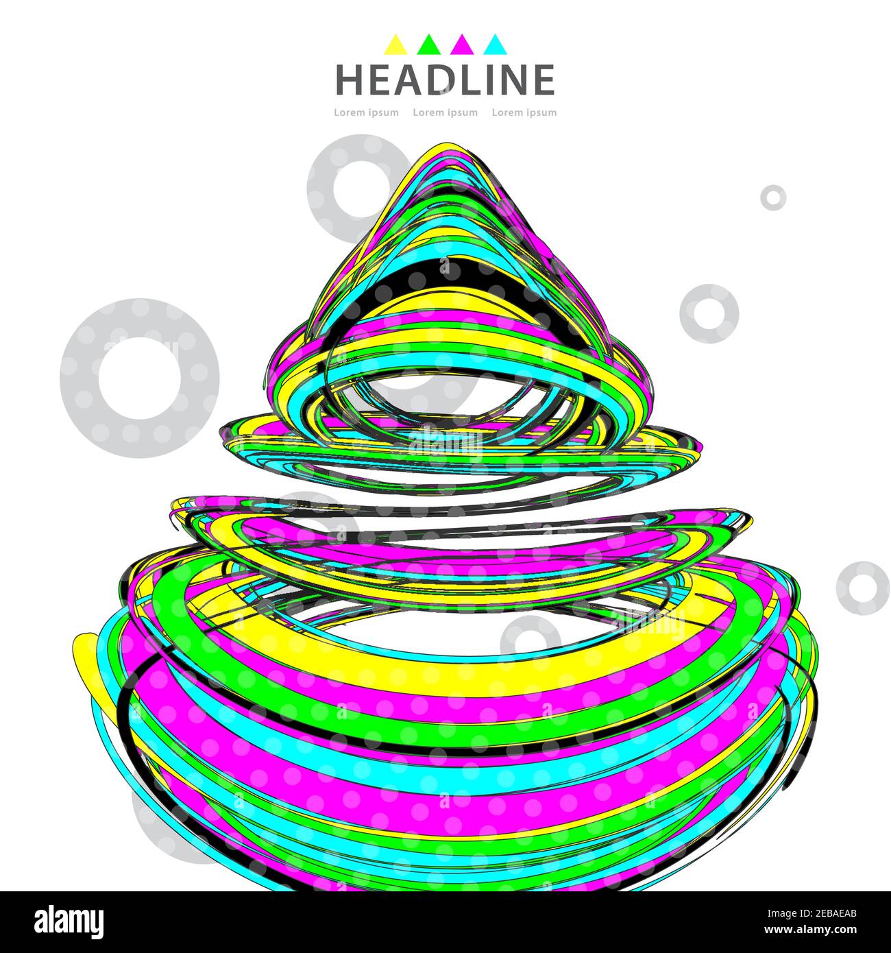 Colorful headline background template Stock Vector Image & Art - Alamy