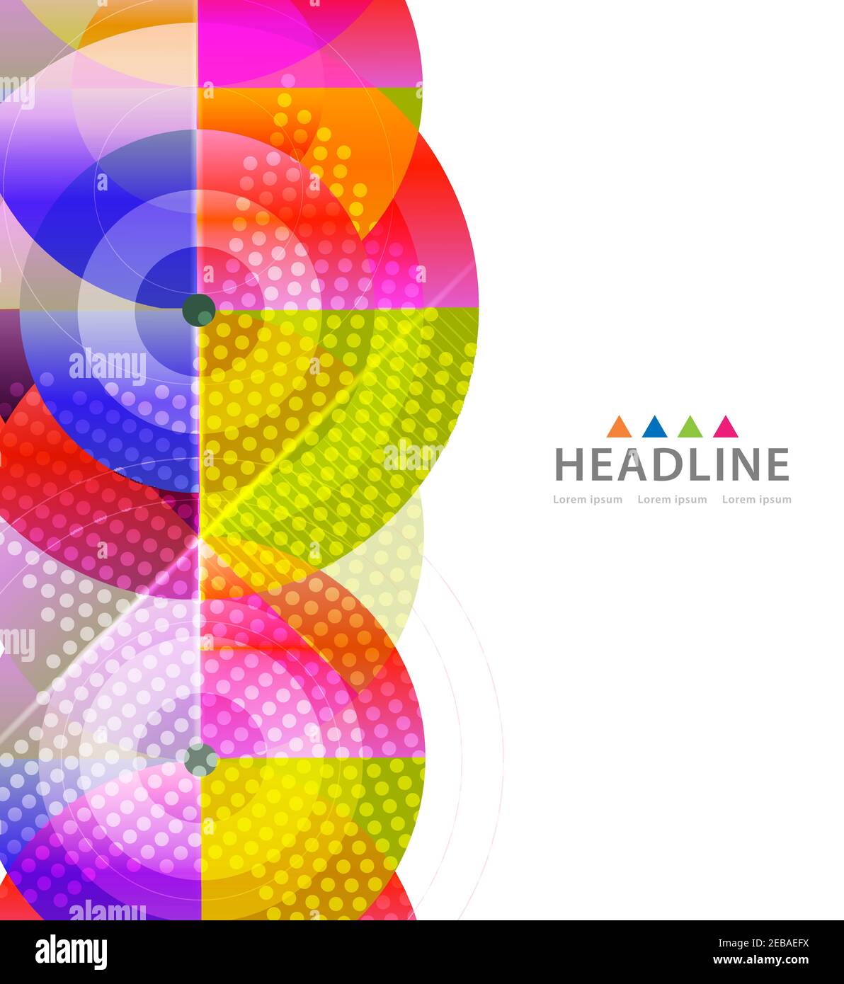 Colorful headline background template Stock Vector Image & Art - Alamy