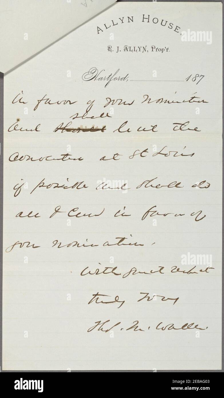 Constituent letters, 1876 Jan-Jun Stock Photo - Alamy