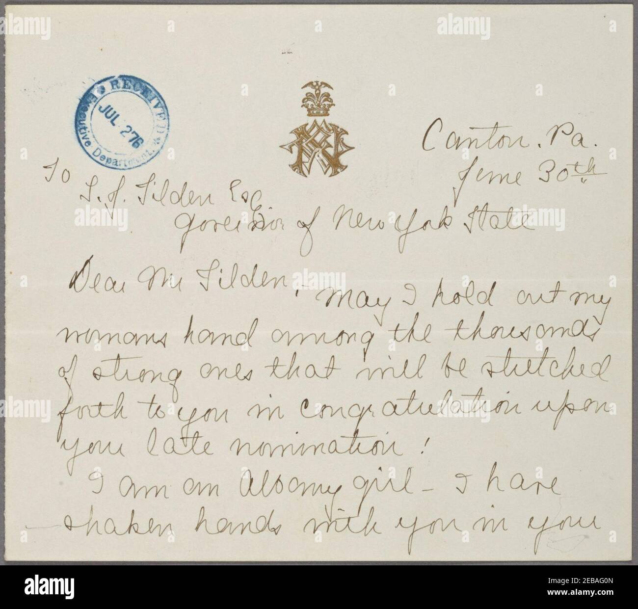 Constituent letters, 1876 Jan-Jun Stock Photo - Alamy