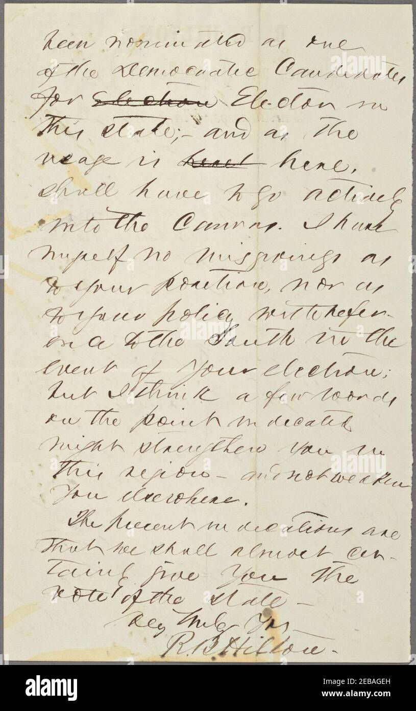 Constituent letters, 1876 July Stock Photo - Alamy