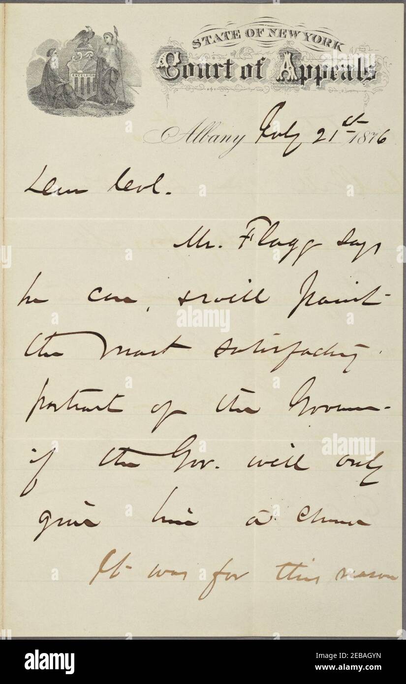 Constituent letters, 1876 July Stock Photo - Alamy