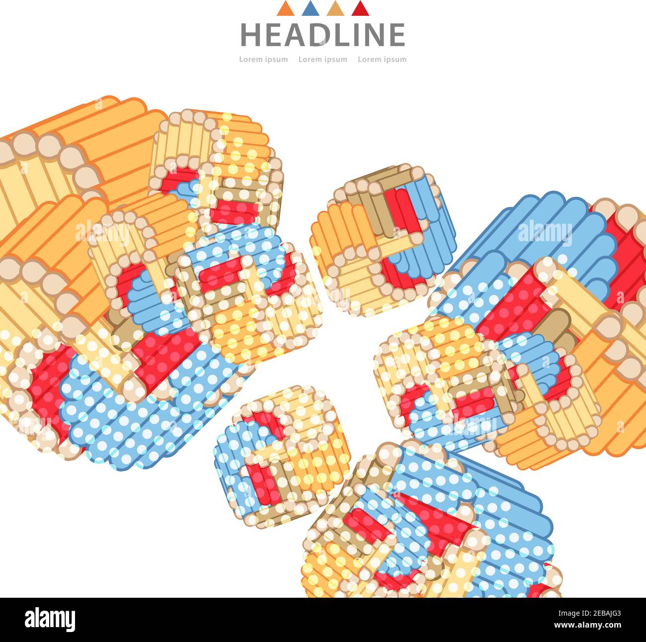 Colorful headline background template Stock Vector Image & Art - Alamy