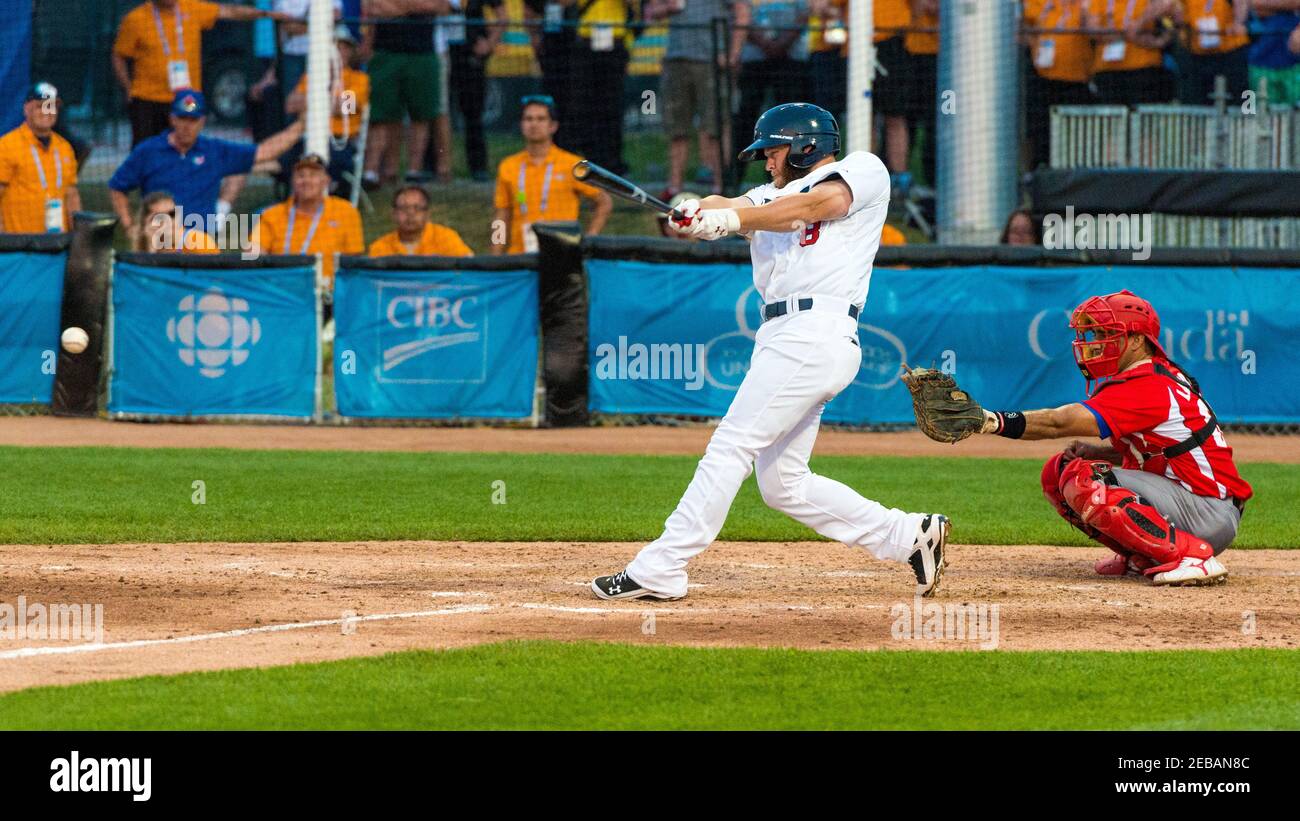 Tyler Pastornicky bats the double that will give the US definitive ...