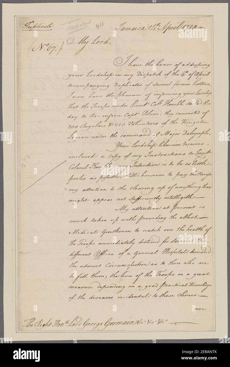 Lord george germain hi-res stock photography and images - Alamy