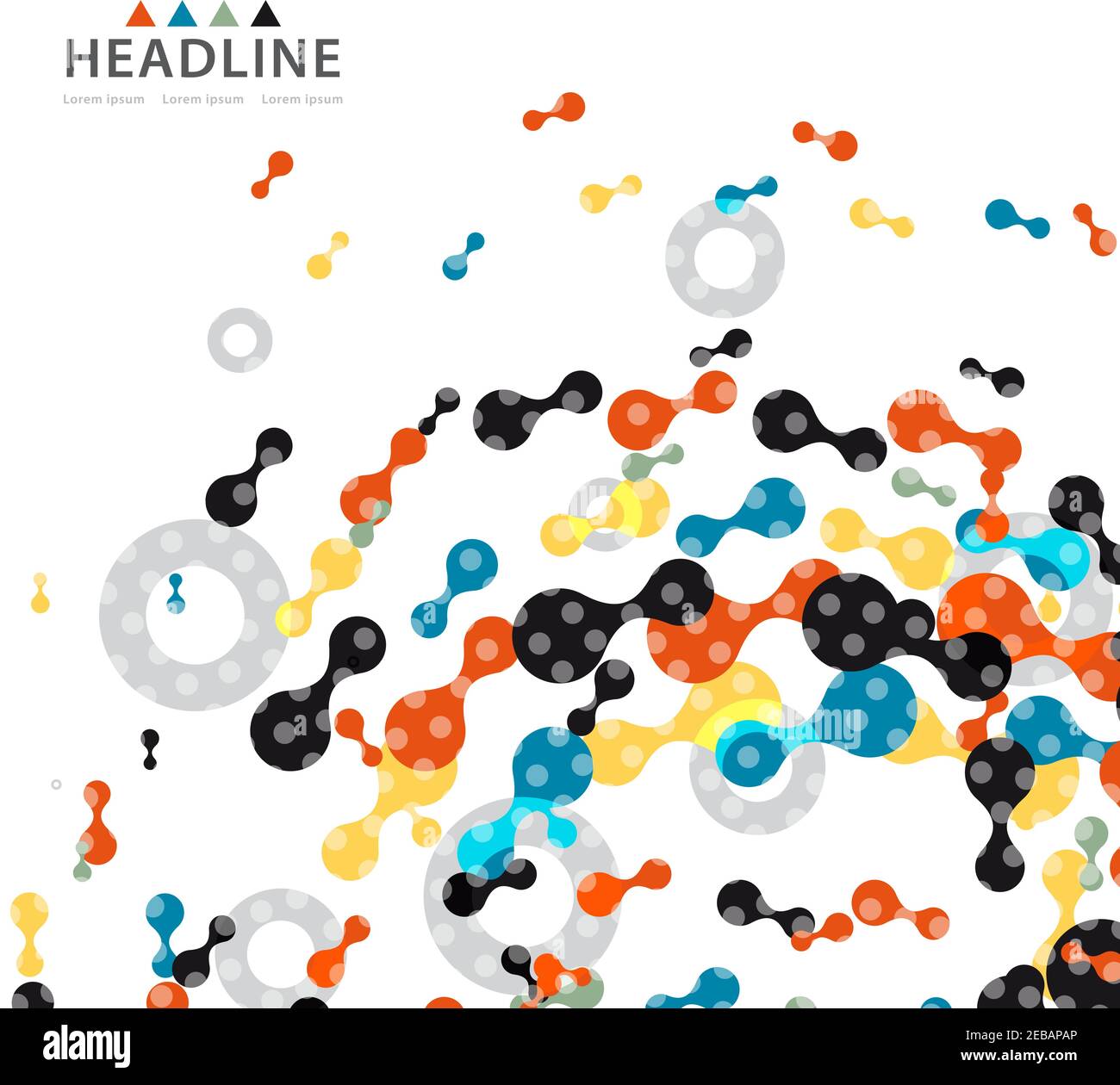 Colorful headline background template Stock Vector Image & Art - Alamy