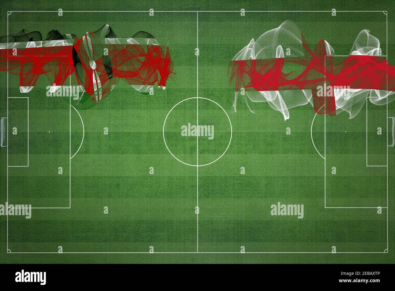 Kenya vs England Soccer Match, national colors, national flags, soccer ...