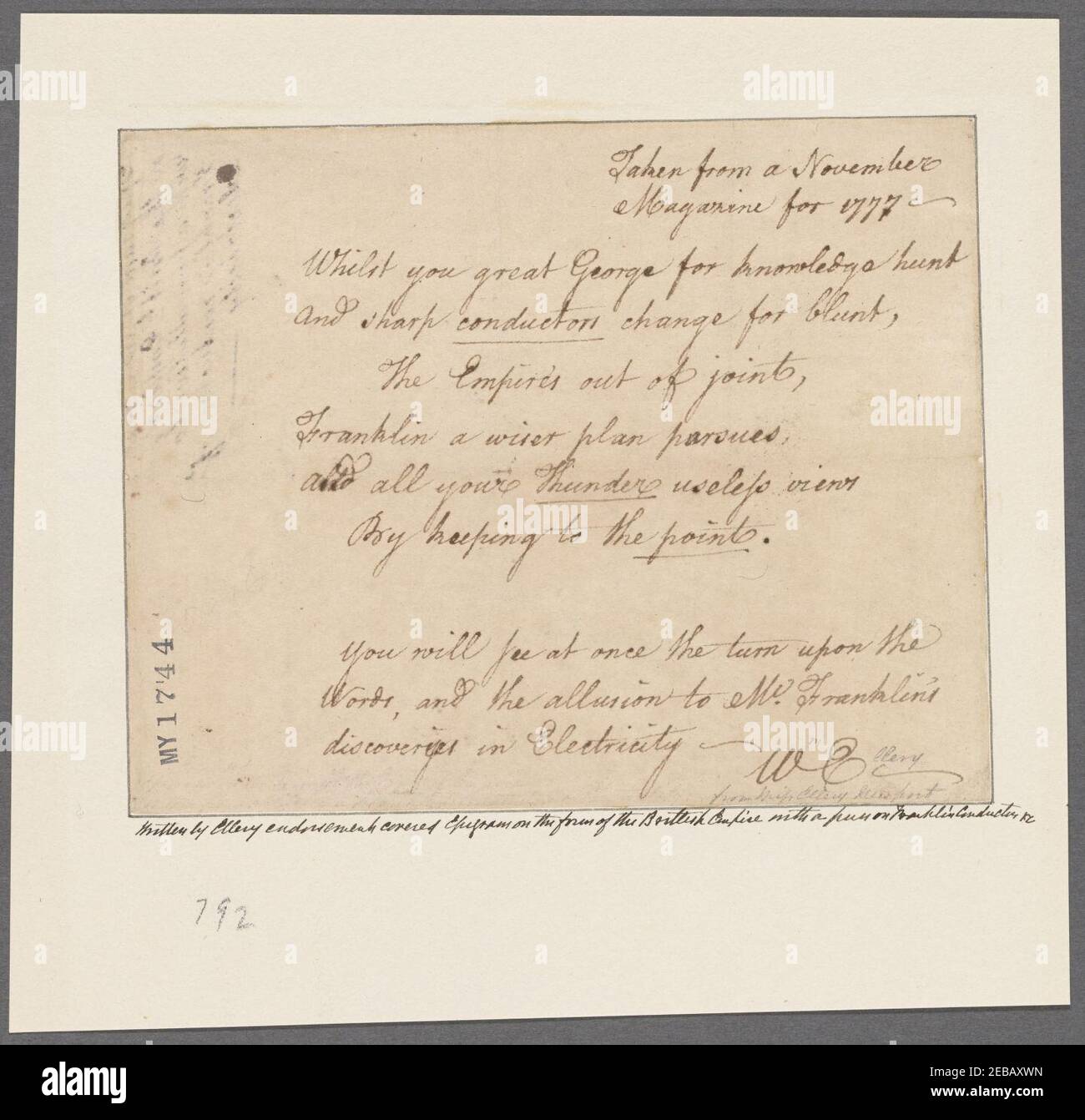 William Ellery High Resolution Stock Photography and Images - Alamy