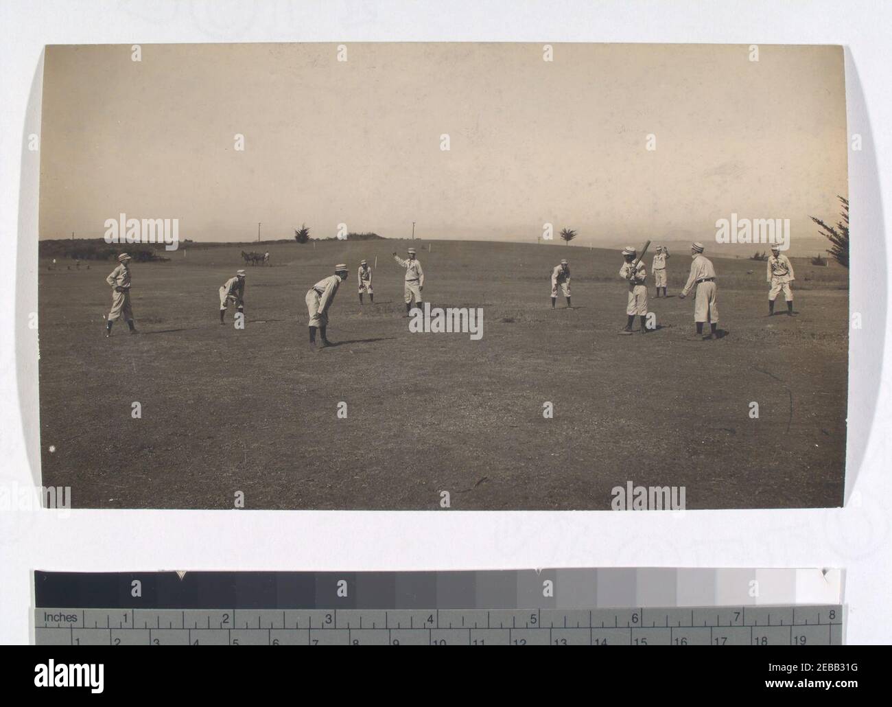 Fig 8- Thirty or more players (15 or more on each side) with a bat and ...