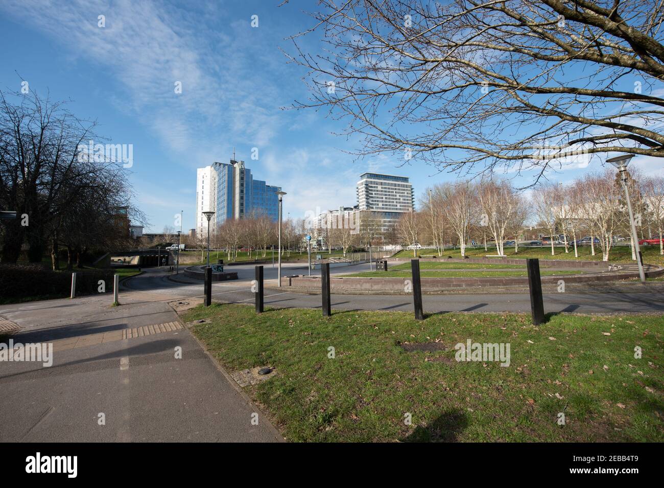 Basingstoke Town centre sky line Stock Photo - Alamy