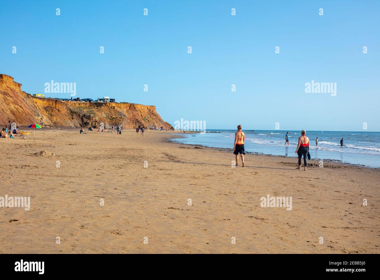 Compton Bay. Isle of Wight. England. Uk summer Stock Photo - Alamy