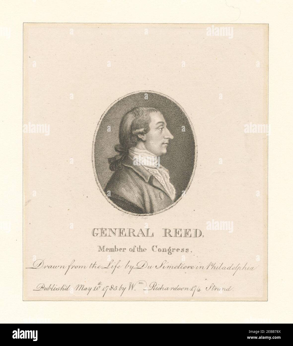 General Reed Member of the Congress Stock Photo - Alamy