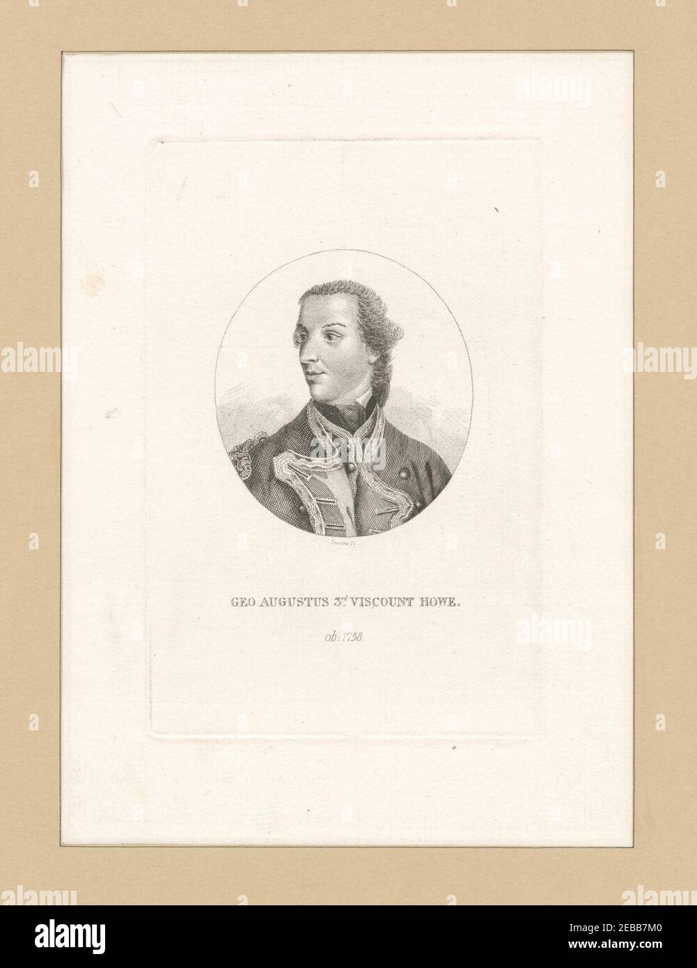 Geo Augustus 3rd Viscount Howe Stock Photo - Alamy