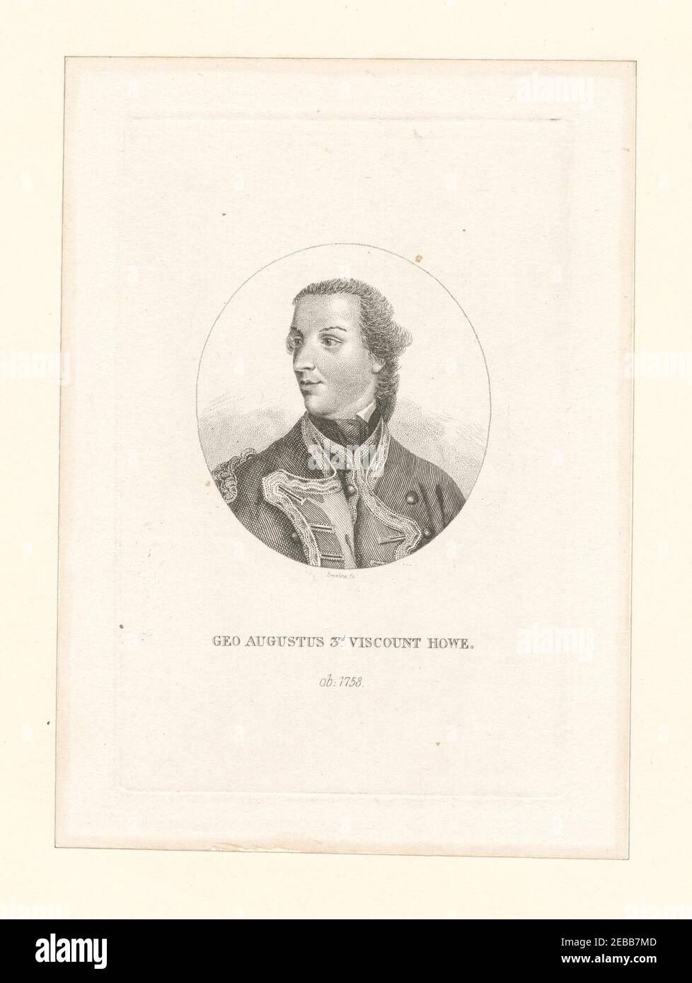 Geo. Augustus 3rd Viscount Howe ob. 1758 Stock Photo - Alamy