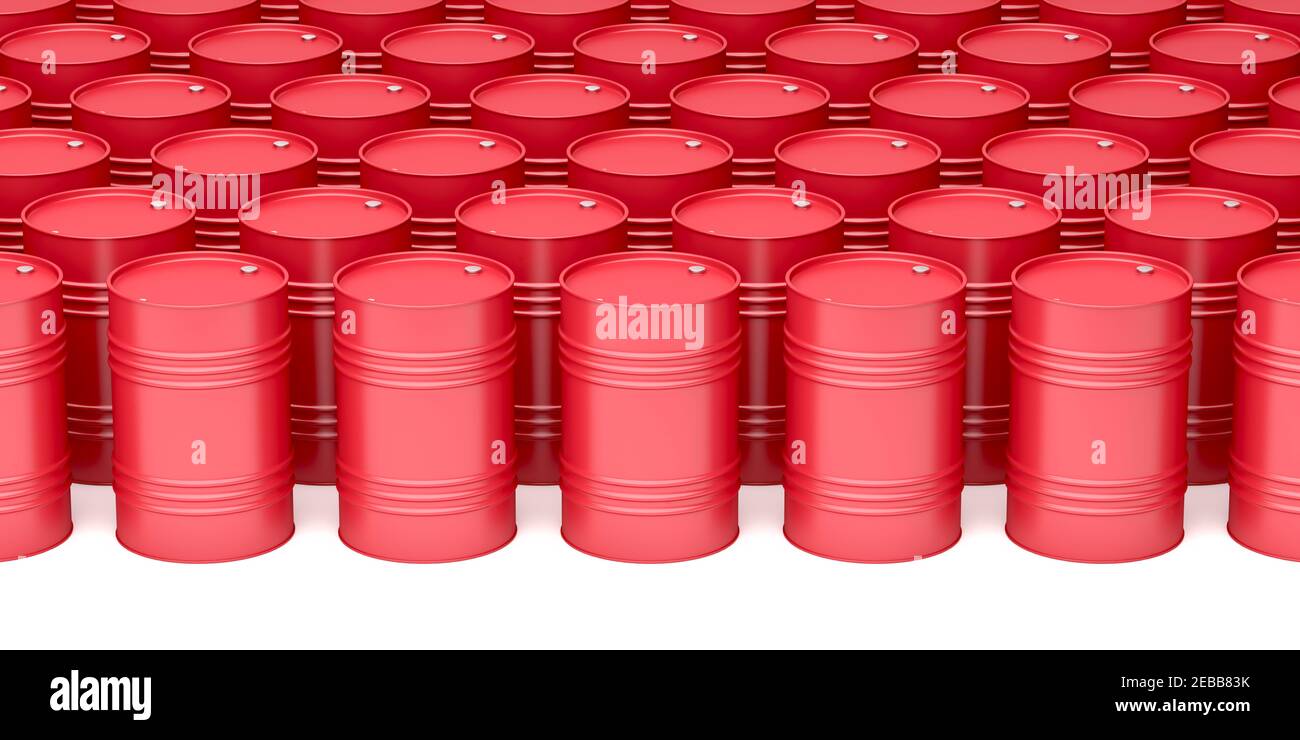 Red oil drums hi-res stock photography and images - Alamy