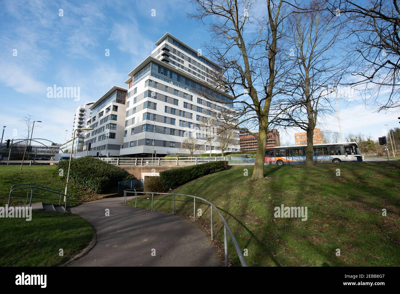 Basingstoke Town centre sky line Stock Photo - Alamy