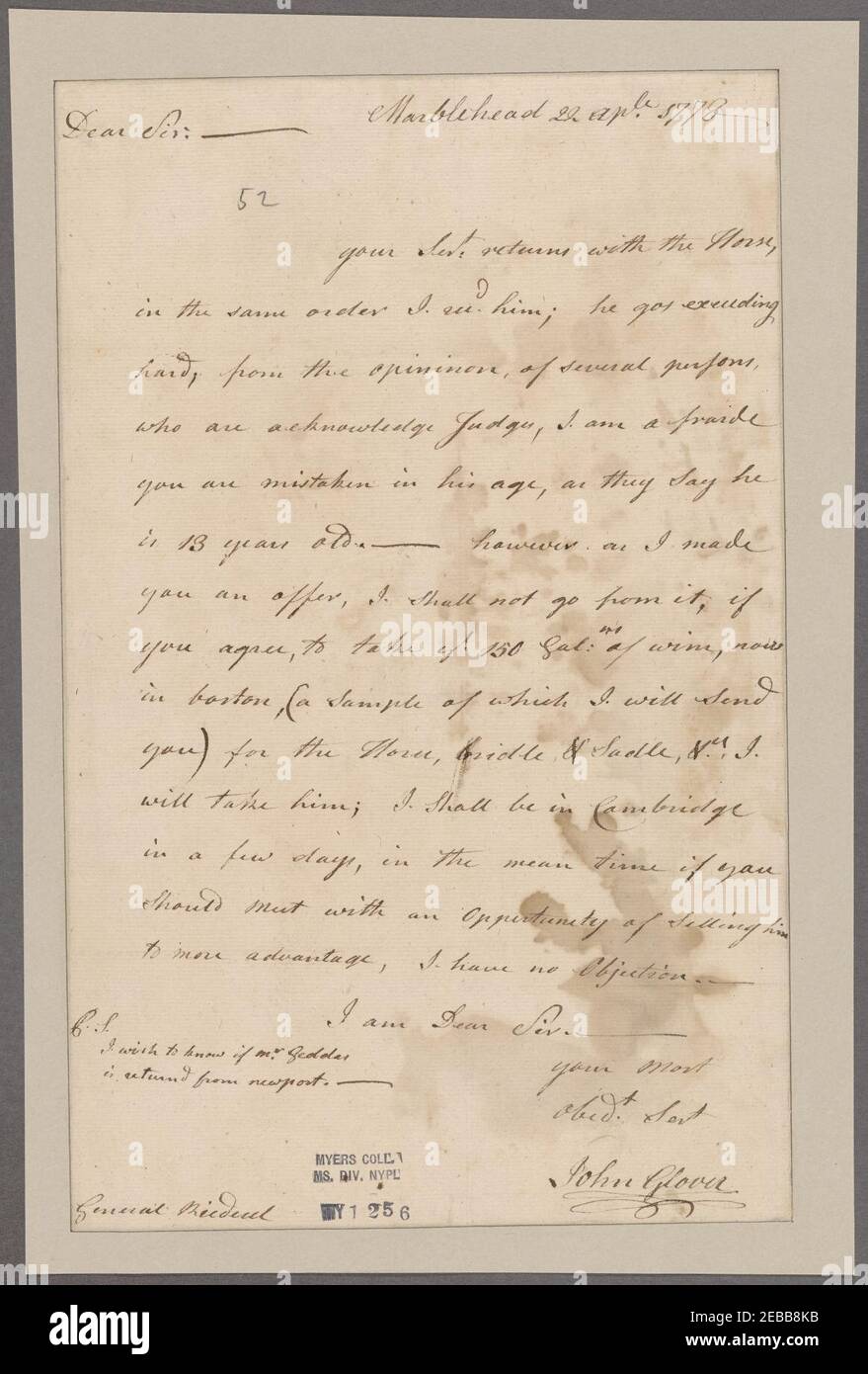 Marblehead glover hi-res stock photography and images - Alamy