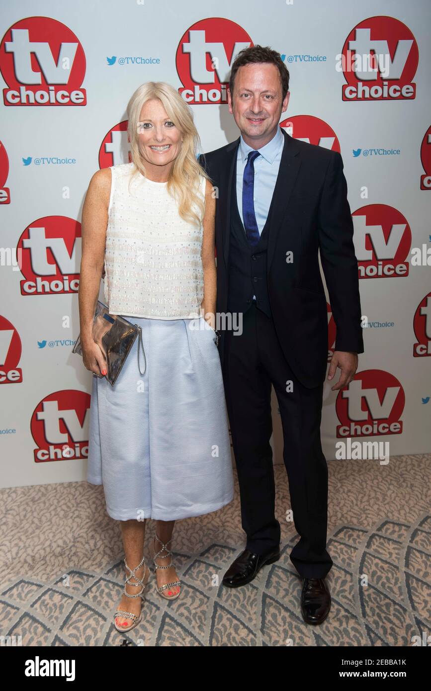 Gaby Roslin and arrives at the TV Choice Awards 2016 at the Dorchester ...