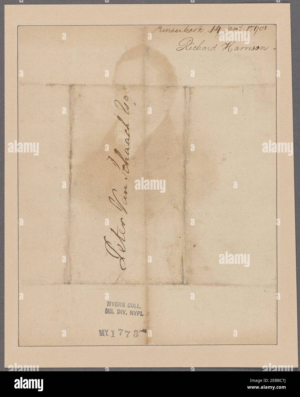 Harison, Richard. Kinderhook. To Peter Van Schaack Stock Photo - Alamy