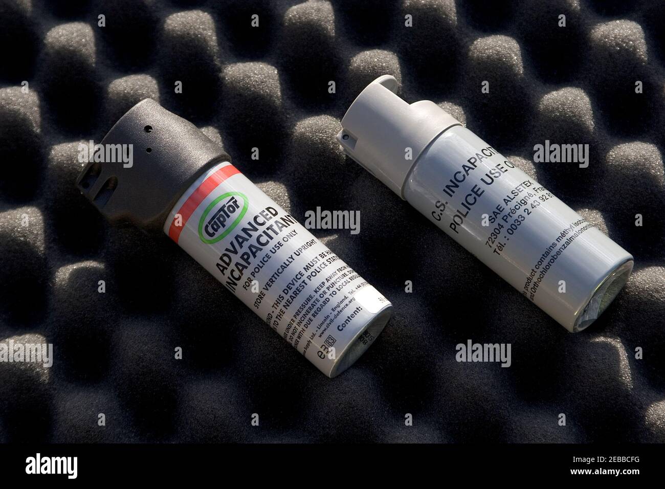 UK Police Officer using Incapacitant Spray Stock Photo - Alamy