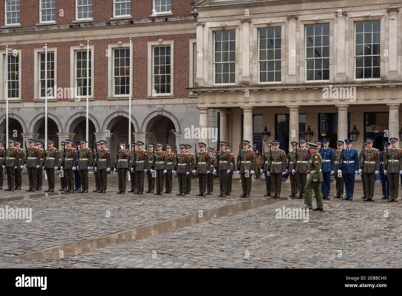 Irish army review hi-res stock photography and images - Alamy