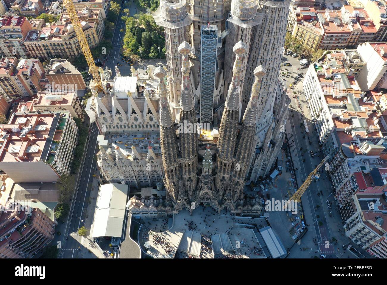 aerial-view-of-the-basilica-of-la-sagrada-familia-barcelona-spain