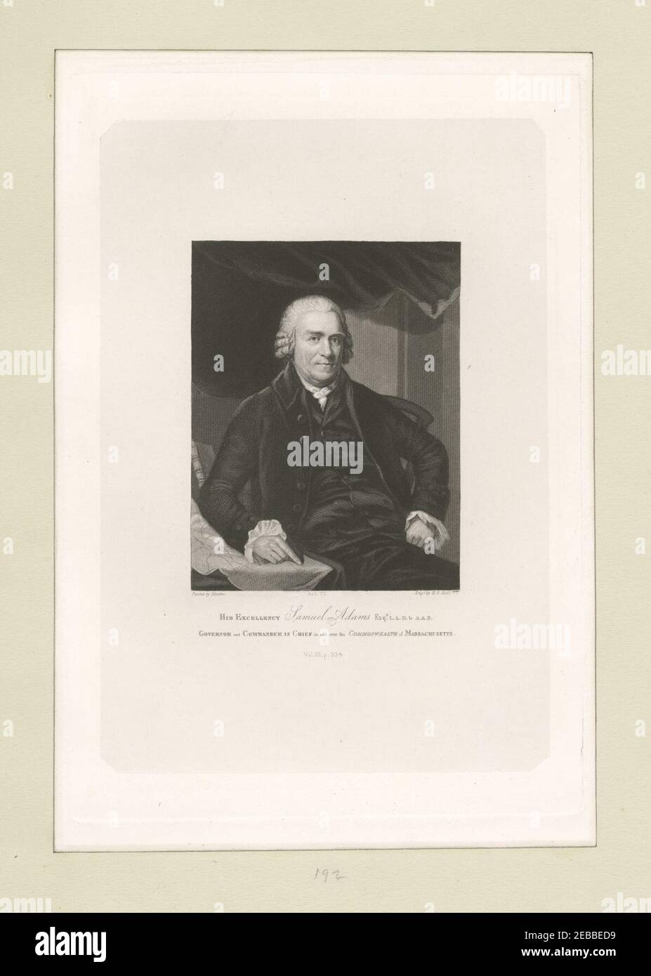 His excellency Samuel Adams esqr. L.L.D. & A.A.S Stock Photo - Alamy