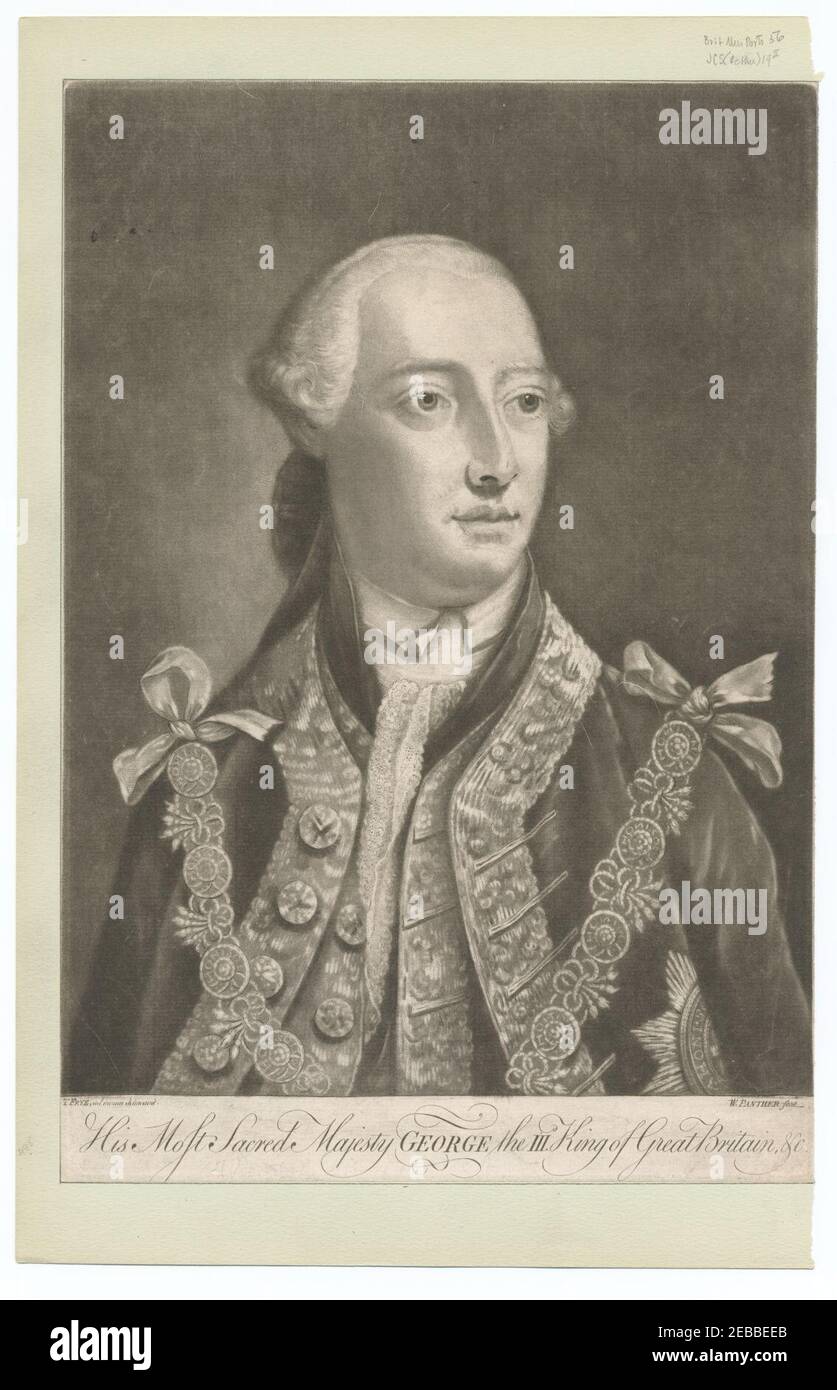 His most sacred majesty George the III, King of Great Britain, etc ...