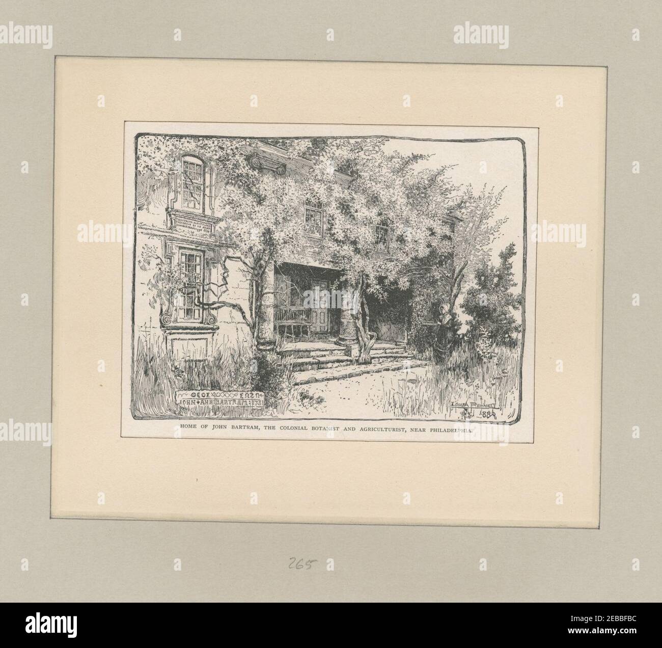 House of John Bartram, the colonial botanist and agriculturist, near ...