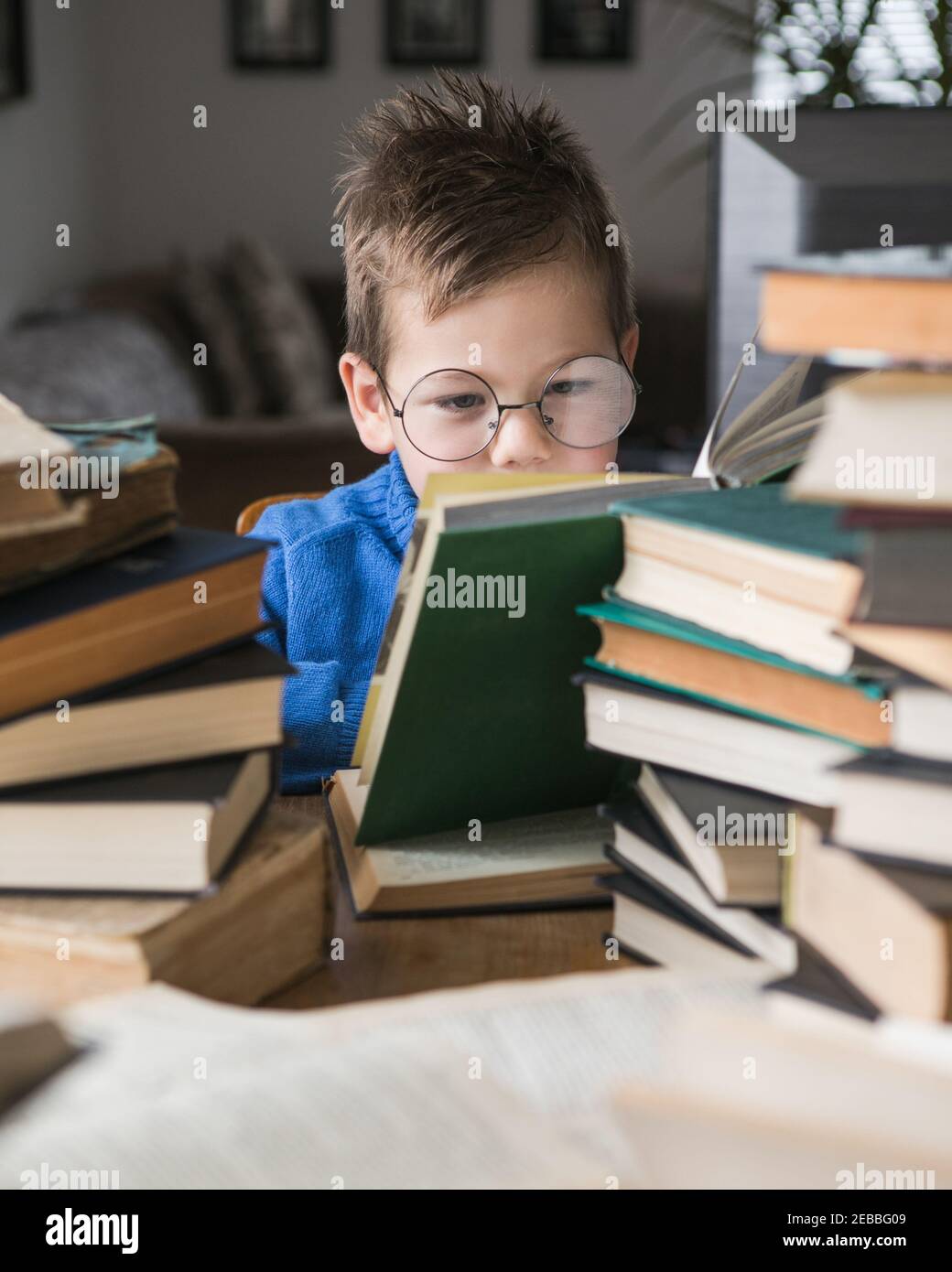 Old looking books in pile hi-res stock photography and images - Alamy