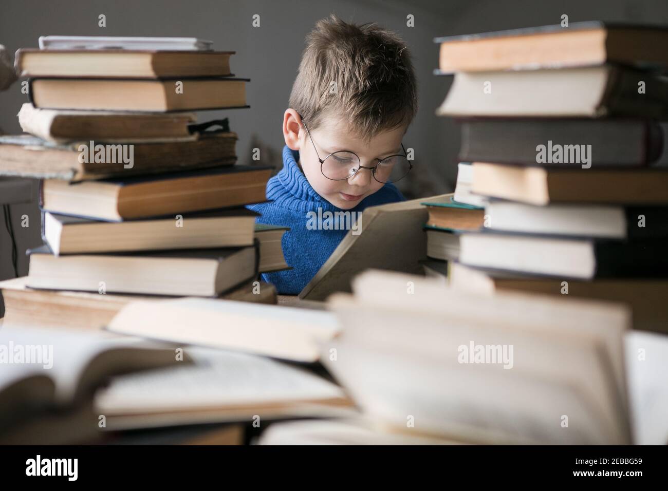 Old looking books in pile hi-res stock photography and images - Alamy