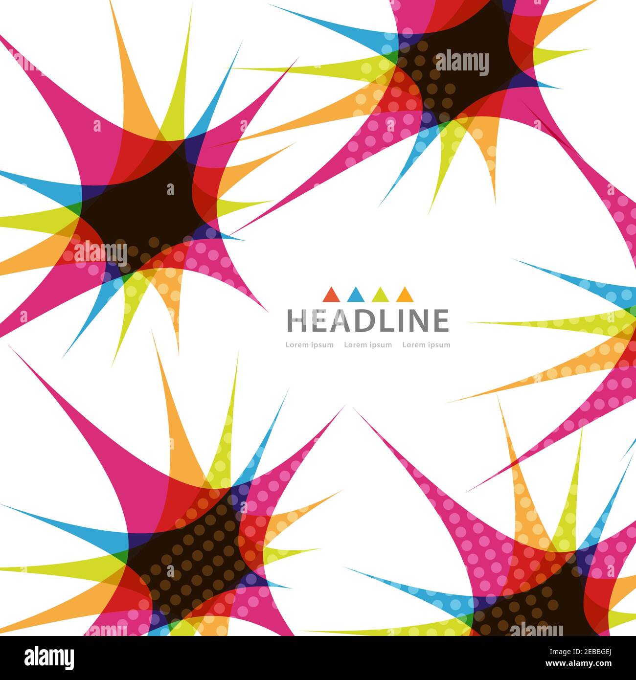 Colorful headline background template Stock Vector Image & Art - Alamy