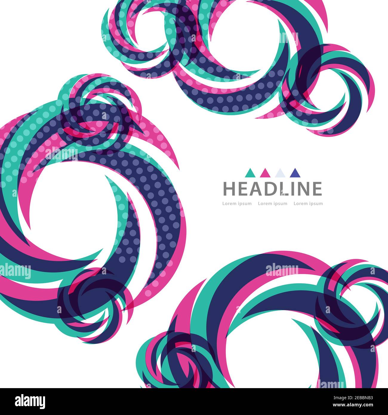 Colorful headline background template Stock Vector Image & Art - Alamy