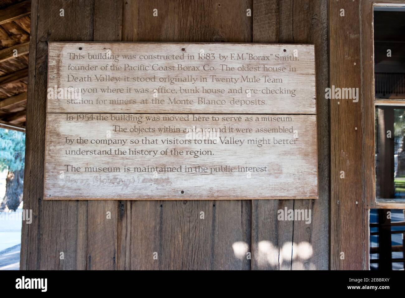 The Borax Mining Museum at the Ranch at Death Valley, the National Park ...