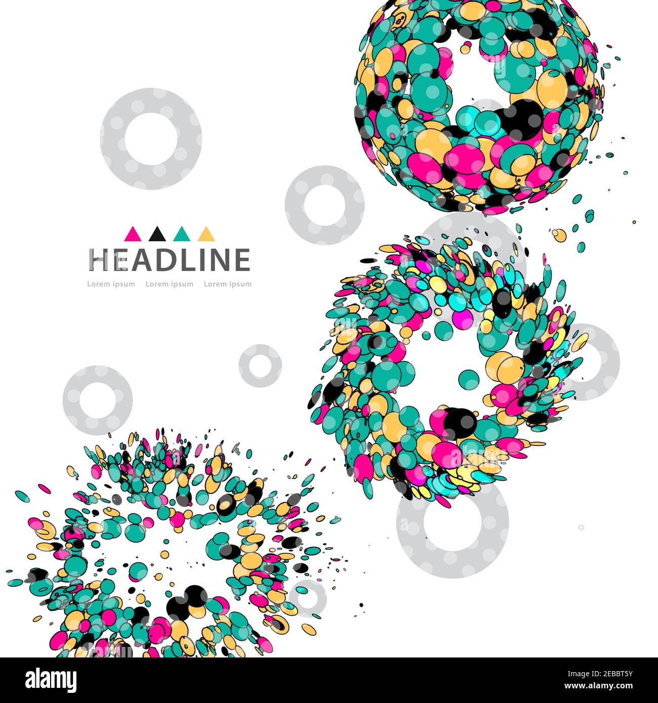 Colorful headline background template Stock Vector Image & Art - Alamy