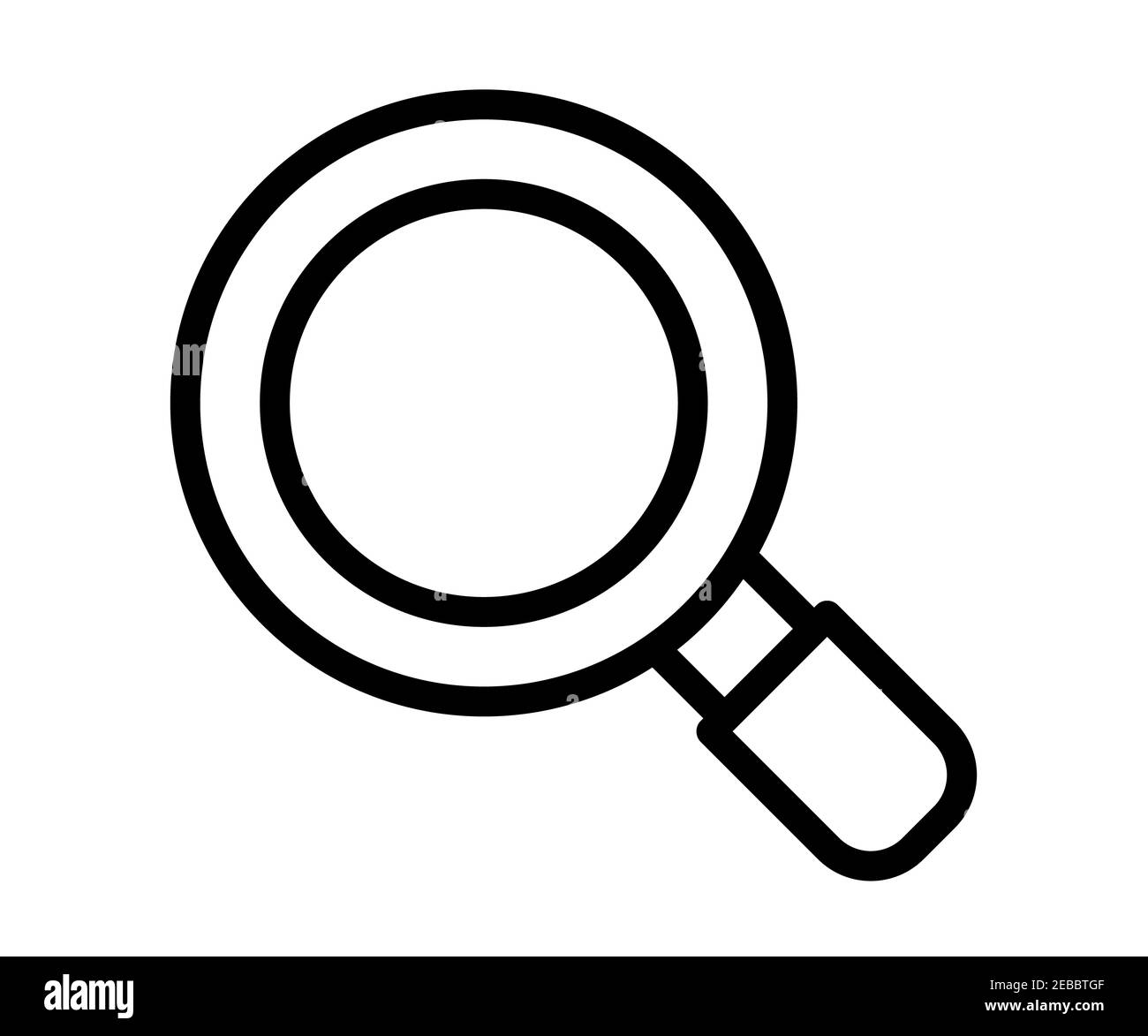 find search searching single isolated icon with outline line style ...