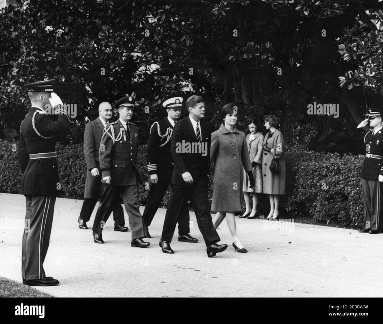 Arrival ceremonies for Konrad Adenauer, Chancellor of West Germany, 10 ...