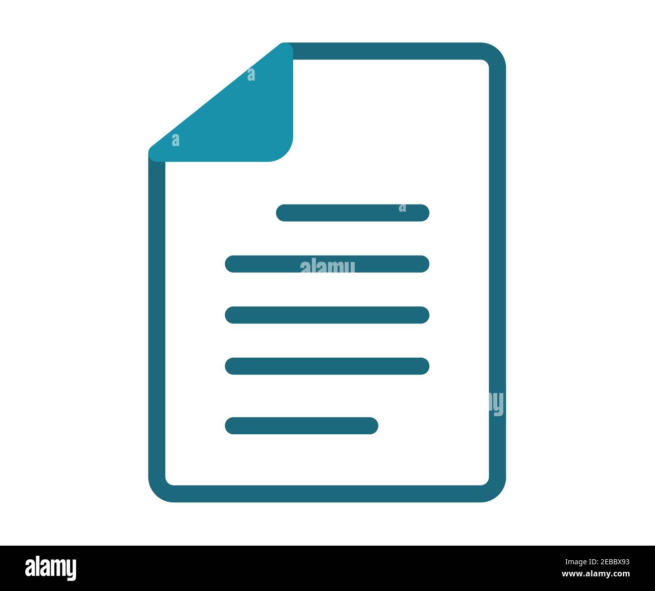 paper document file single isolated icon with solid line style vector ...